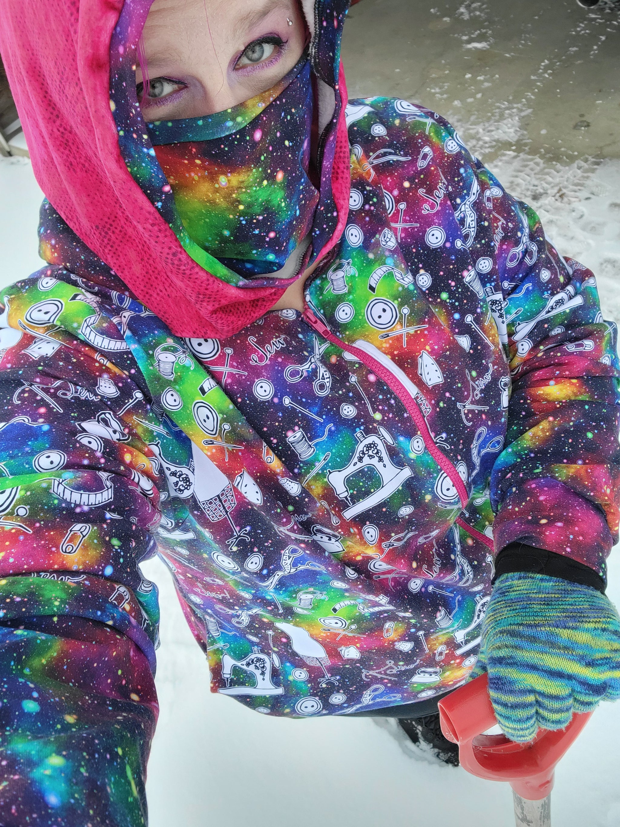 Scowl Cowl Sewing PDF pattern Hood and face covering by RockerByeDesta ...