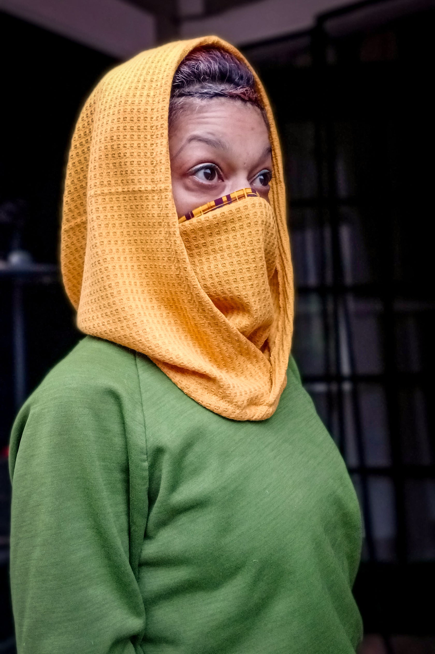 Scowl Cowl Sewing PDF pattern Hood and face covering by RockerByeDesta ...