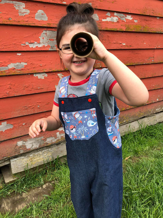 Andy Overalls -Sewing PDF Pattern- **Projector/A0 Friendly ...